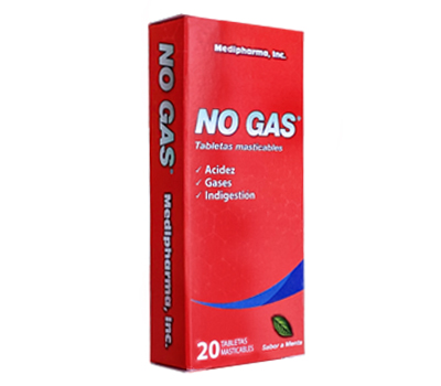 NO GAS TABLETAS MASTICABLES
