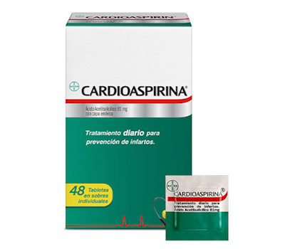 CARDIOASPIRINA 81 MG CAJA x 48 TABLETAS