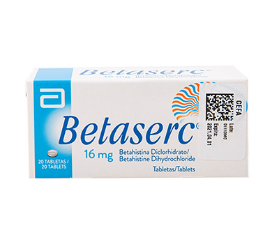 BETASERC 16 MG TABLETAS VIA ORAL