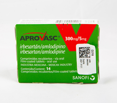APROVASC 300MG/5MG TABLETAS VIA ORAL