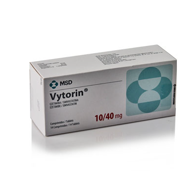 VYTORIN 10/40 TABLETAS VÍA ORAL