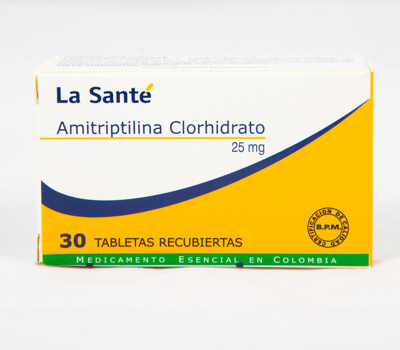 AMITRIPTILINA 25 MG TABLETAS VIA ORAL