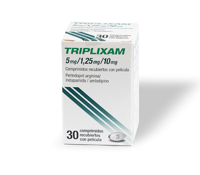 TRIPLIXAM 5 MG/1.25 MG/10 MG COMPRIMIDOS VÍA ORAL