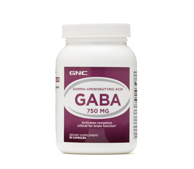 GNC GABA 750 MG 90 CÁPSULAS
