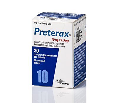 PRETERAX 10MG/2.5MG TABLETAS VIA ORAL