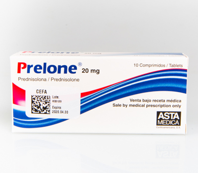 PRELONE 20 MG TABLETAS VIA ORAL