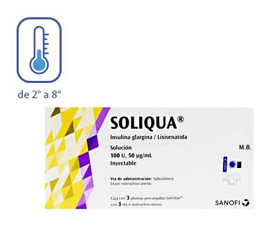 SOLIQUA SOLOSTAR SOLUCIÓN 100UL/ML 50 MCG