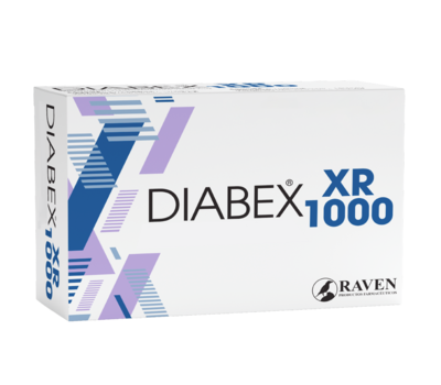 DIABEX XR RAVEN 1000 MG TABLETAS VÍA ORAL