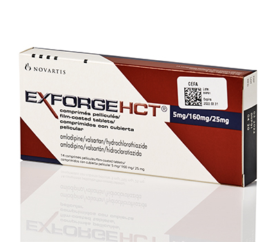 EXFORGE HCT 5/160/25MG TABLETAS VIA ORAL X14