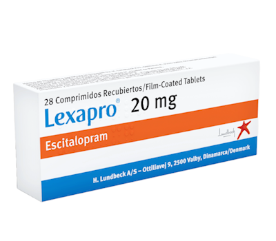 LEXAPRO 20 MG X 28 TABLETAS