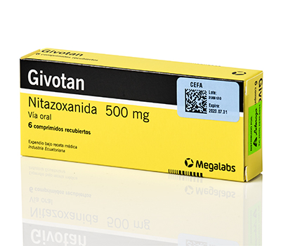 GIVOTAN 500 MG TABLETAS VIA ORAL