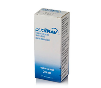DUOTRAV 40 mcg x 5 mg / ml COLIRIO EN SOLUCION 2.5 ml