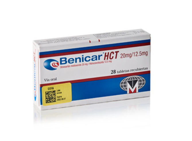 BENICAR HCT 20MG/12.5MG TABLETAS VIA ORAL