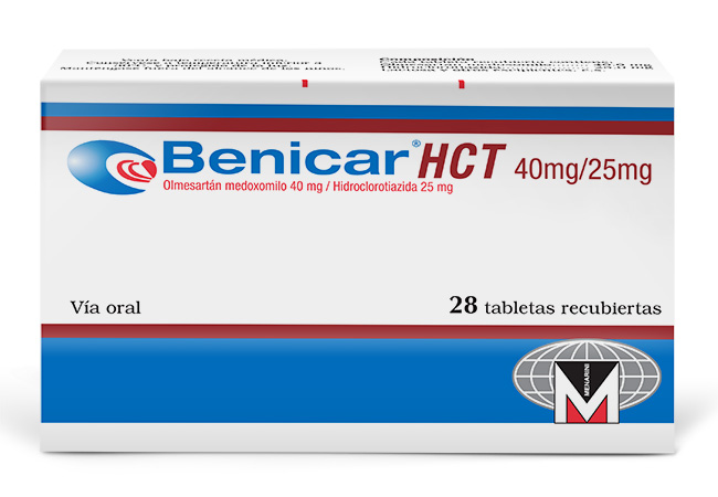 BENICAR HCT 40MG/25MG TABLETAS VIA ORAL X28