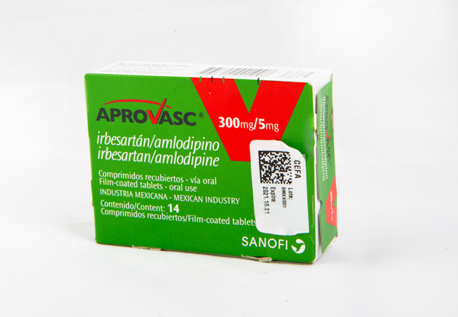 APROVASC 300MG/5MG TABLETAS VIA ORAL