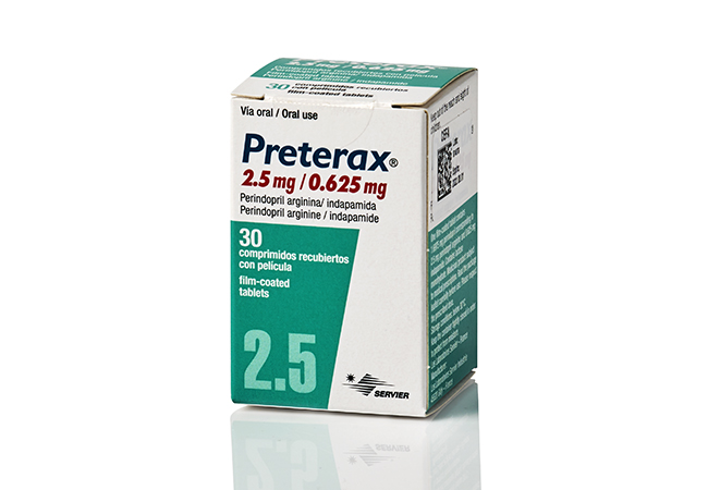 PRETERAX 2.5MG/0.625MG TABLETAS VIA ORAL