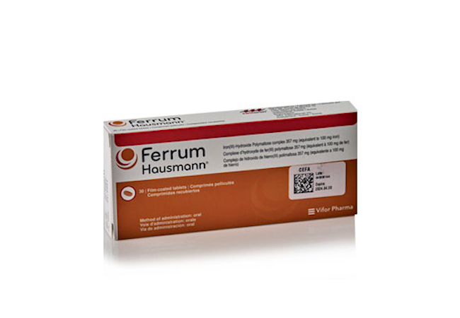 FERRUM HAUSMANN 100 MG TABLETAS RECUBIERTAS