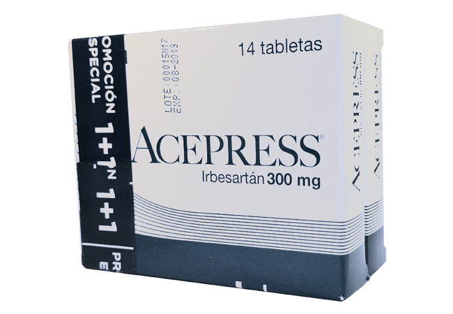 ACEPRESS TABLETAS 300 MG VÍA ORAL x14 (1+1)