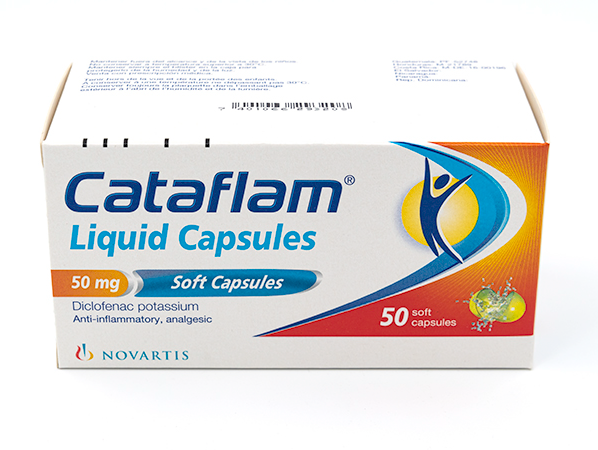 CATAFLAM LIQUID 50 MG CÁPSULA VIA ORAL