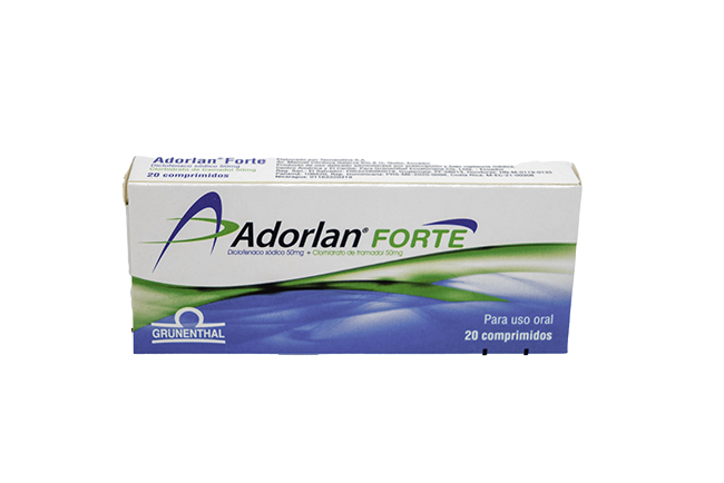ADORLAN FORTE TABLETAS 50MG/50MG X 20