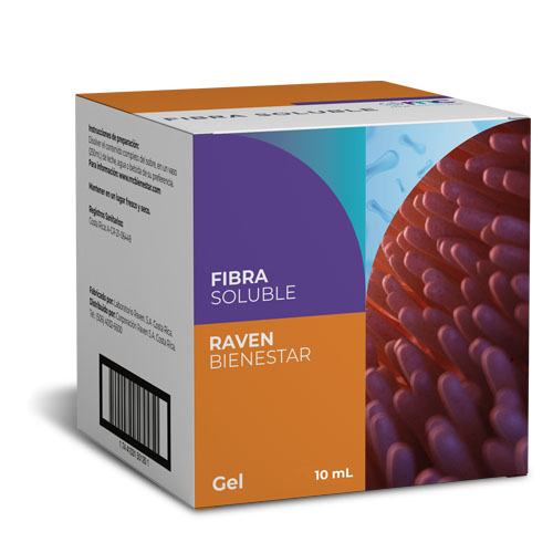 FIBRA SOLUBLE RAVEN SABOR CARAMELO 10 ML GEL 30 SACHET