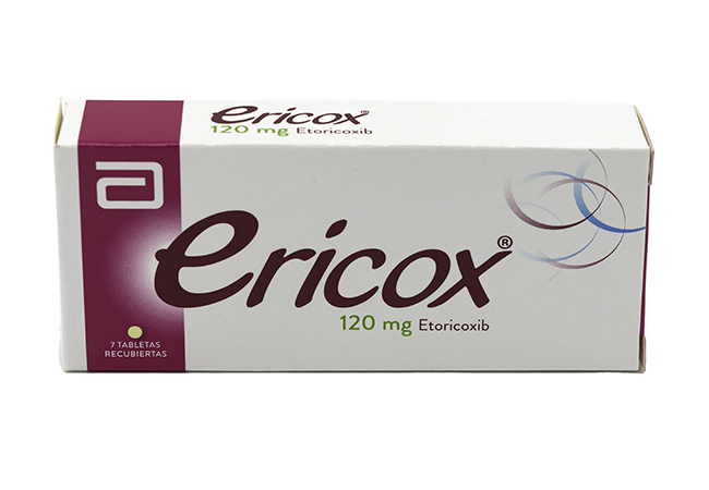 Ericox 120mg tabletas Via Oral