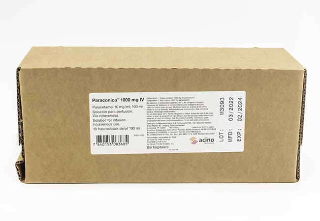 PARACONICA INTRAVENOSO INYECTABLE 1000 MG