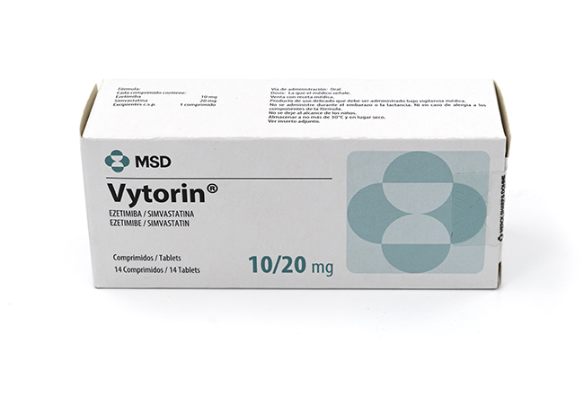 VYTORIN 10/20 TABLETAS VÍA ORAL