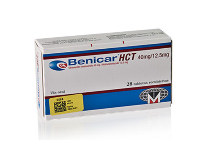 BENICAR HCT 40MG/12.5MG TABLETAS VIA ORAL