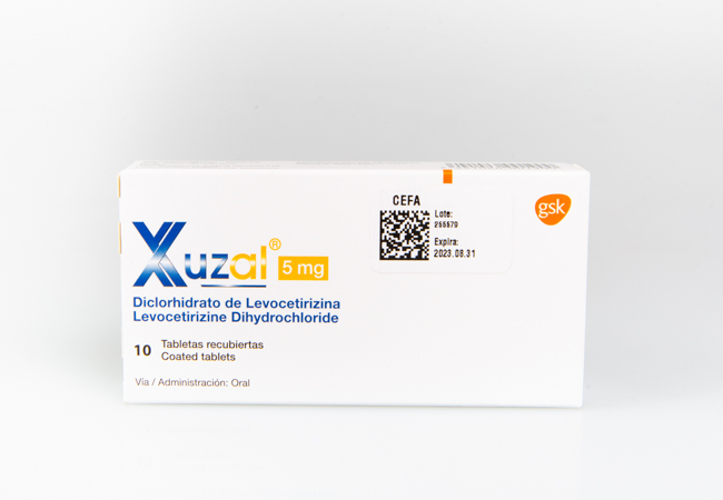 XUZAL 5 MG TABLETAS VIA ORAL