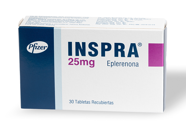 INSPRA 25 MG TABLETAS VÍA ORAL