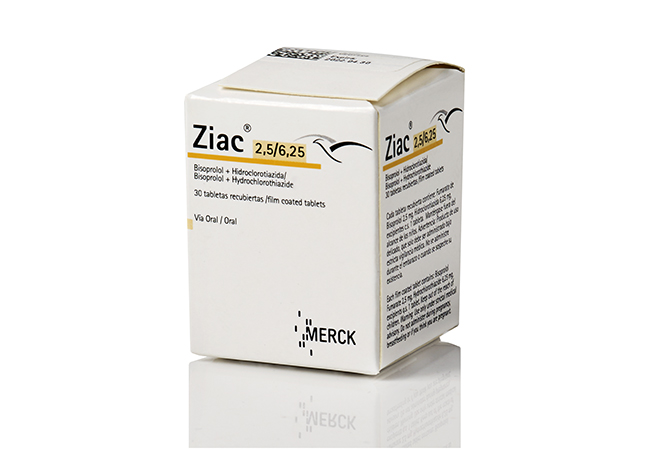 ZIAC 2.5/6.25MG TABLETAS VIA ORAL