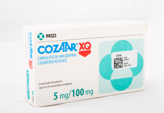 COZAAR XQ 5MG/100MG TABLETAS VIA ORAL