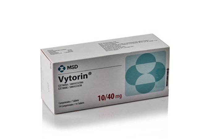 VYTORIN 10/40 TABLETAS VÍA ORAL