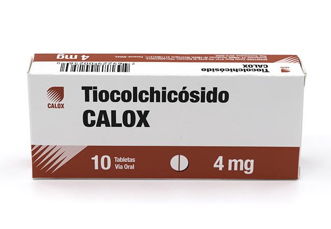 CALOX TIOCOLCHICOSIDO 4 mg TABLETAS VÍA ORAL