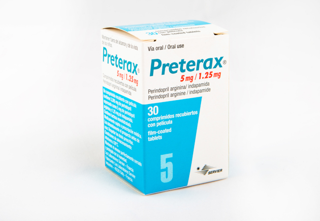 PRETERAX 5MG/1.25MG TABLETAS VIA ORAL