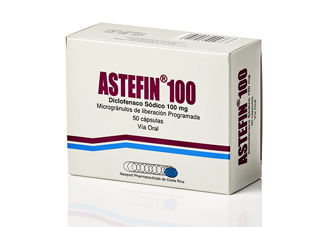Astefin 100 mg Aceclofenaco (50 Tab) | Farmacia Fischel