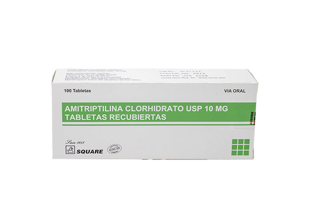 AMITRIPTILINA 10MG X 100 TABLETAS