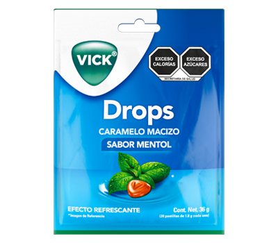 Vick Drops Pastillas sabor Menta con Efecto Refrescante Contiene 20 ...