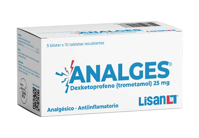 ANALGES LISAN 25 MG TABLETAS