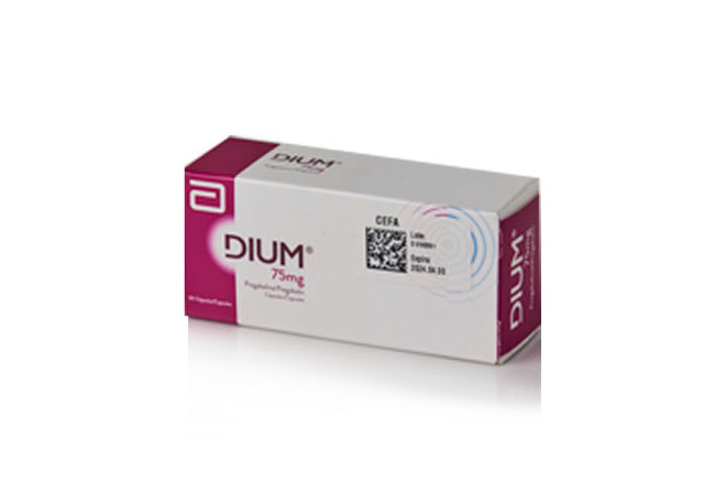 DIUM 75 mg x 30 CÁPSULAS VÍA ORAL