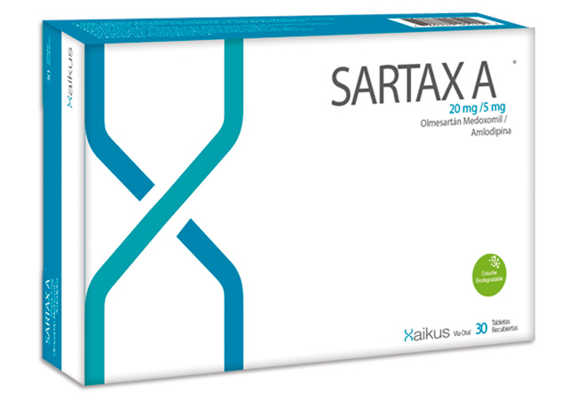 SARTAX CAL 20MG / 5MG TABLETAS VÍA ORAL