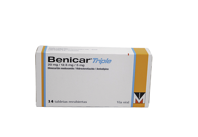 BENICAR TRIPLE TABLETAS 20/12.5/5MG X14