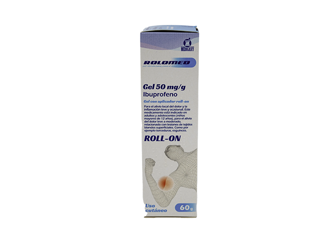 ROLOMED ROLL ON GEL 50MG/G X 60 GR