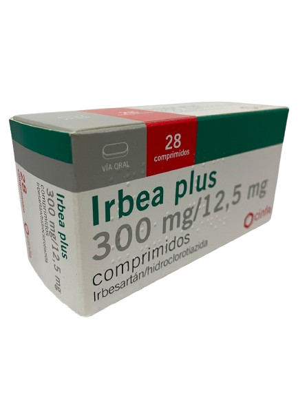 IRBEA PLUS TABLETAS 300 MG / 12.5 MG X 28 UNIDADES