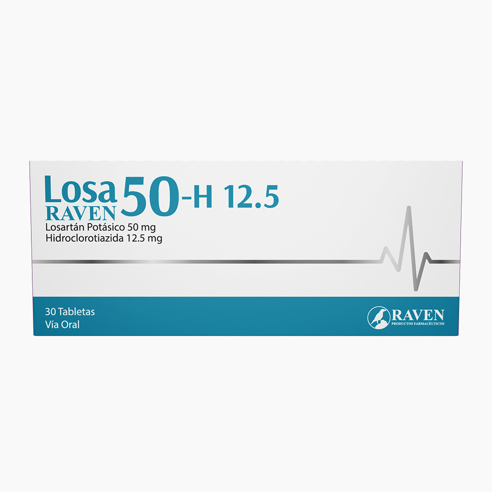 LOSARAVEN 50 H 50 mg / 12.5 mg CAJA x 30 TABLETAS