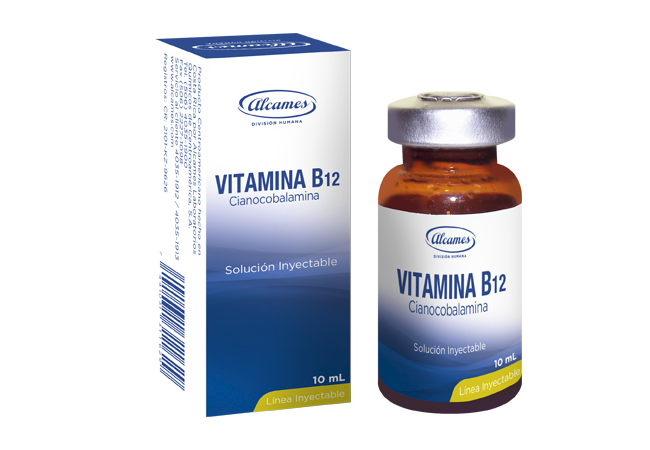 ALCAMES VITAMINA B-12 1000 mg SOLUCION INYECTABLE 10 ML