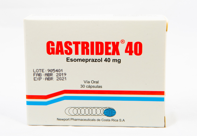 GASTRIDEX 40 MG TABLETAS VIA ORAL