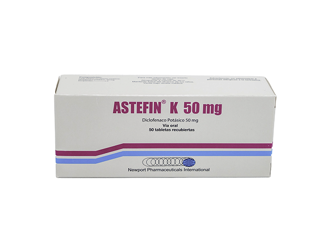 ASTEFIN K TABLETAS 50 MG X 50 UNIDADES